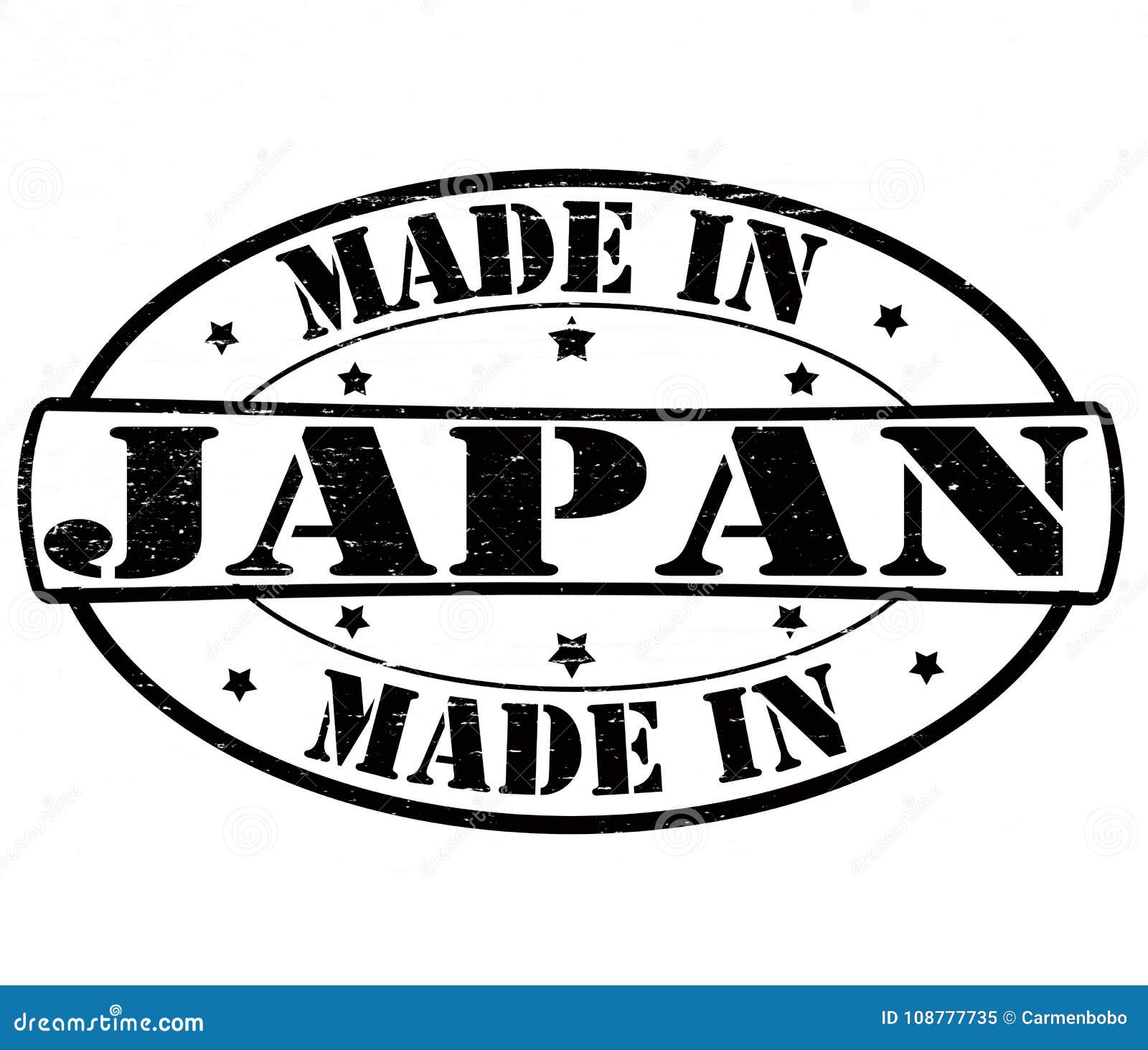 Made in Japan stock illustration. Illustration of rubber - 108777735