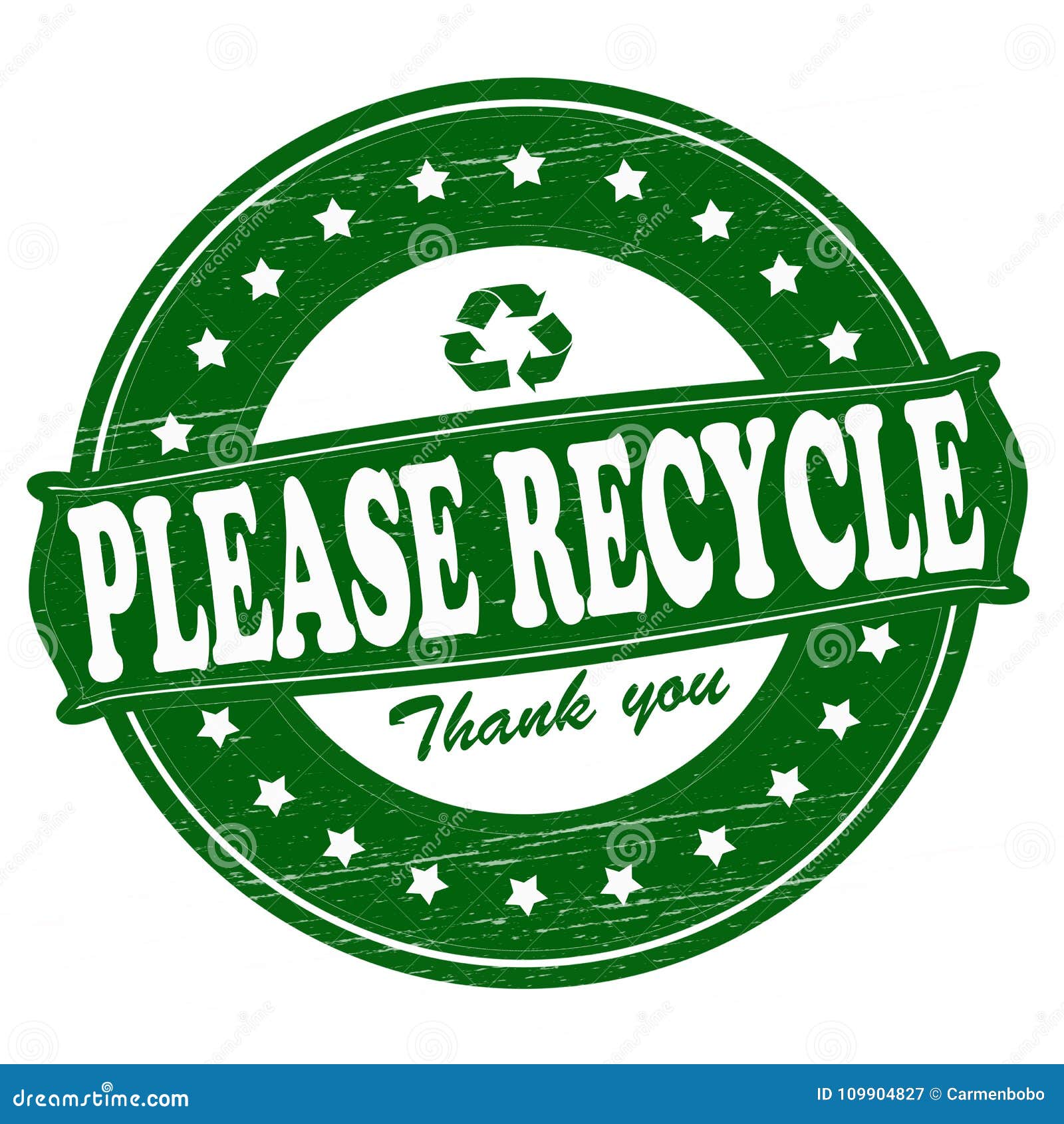 Please Recycle Poster Cartoon Vector | CartoonDealer.com #120798649