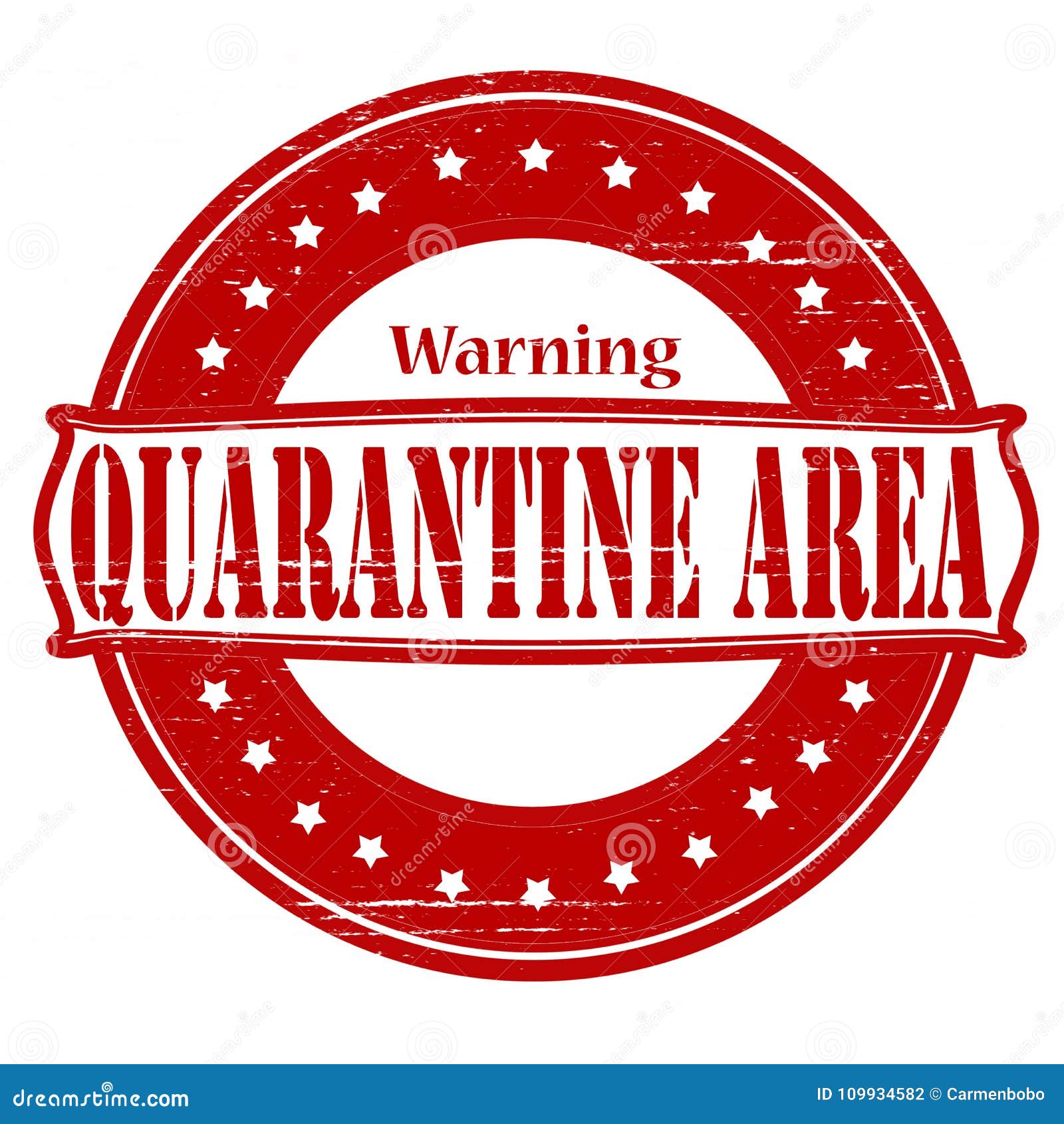 Quarantine area stock illustration. Illustration of caution - 109934582