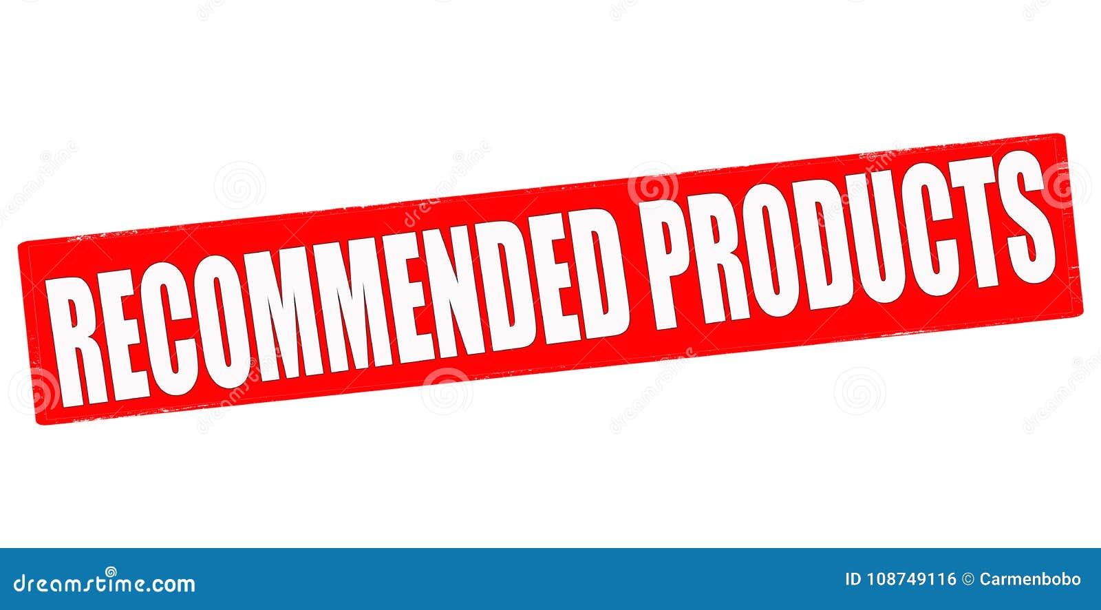 Recommended products stock illustration. Illustration of manufacture ...