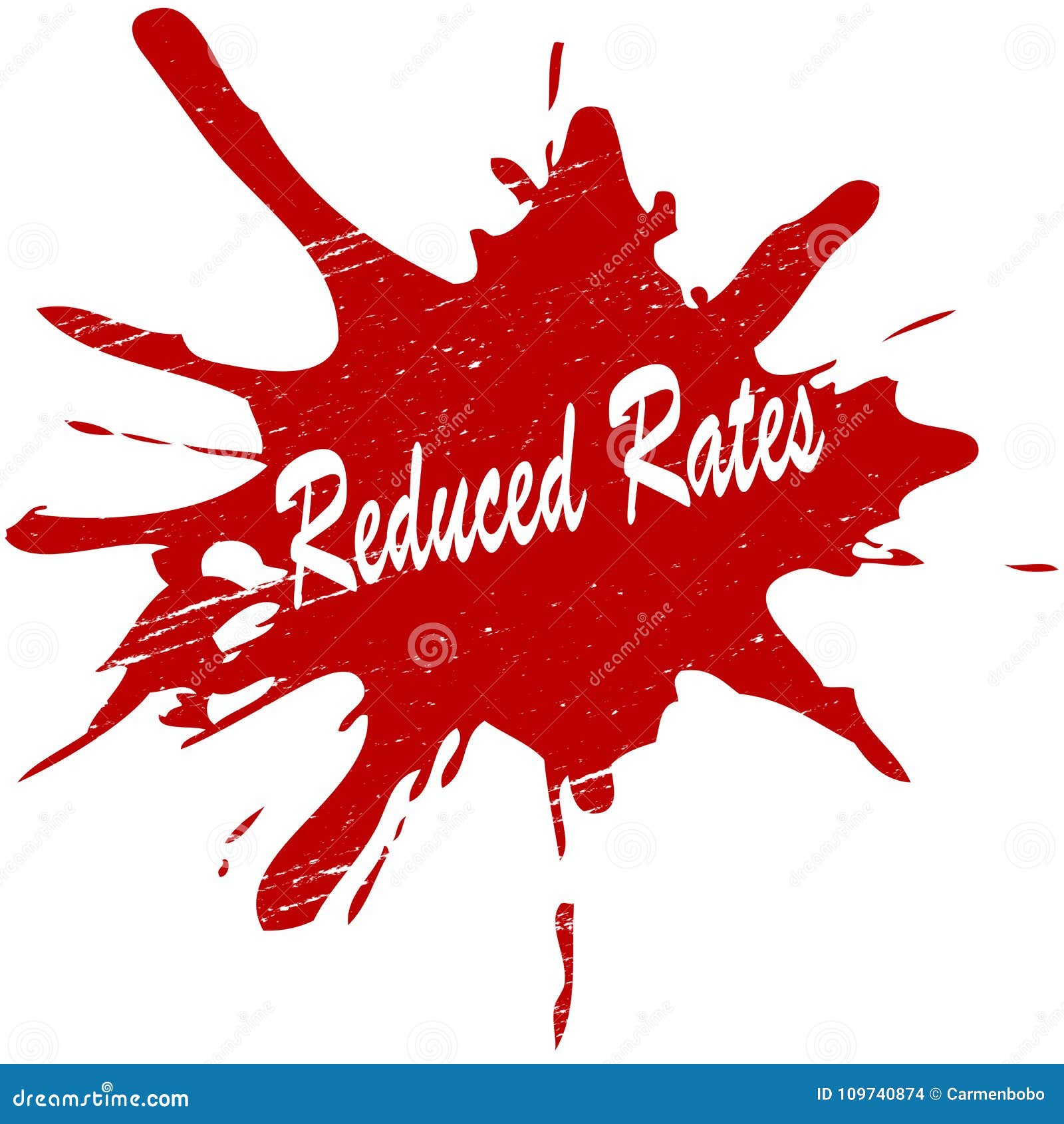 Reduced rates stock illustration. Illustration of reduced - 109740874