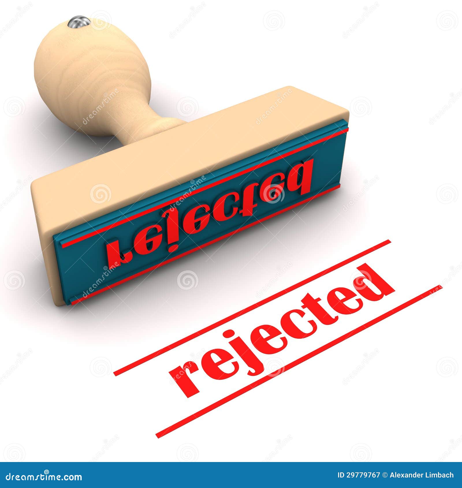 Stamp Rejected stock illustration. Illustration of declined - 29779767