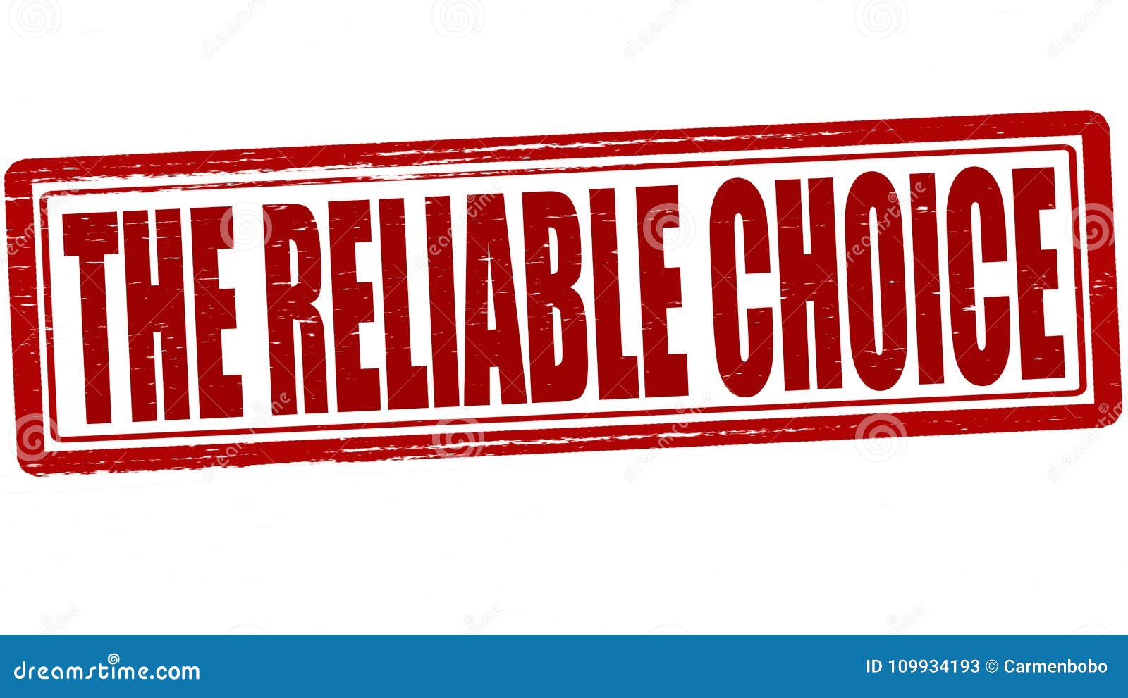 The reliable choice stock illustration. Illustration of choice - 109934193