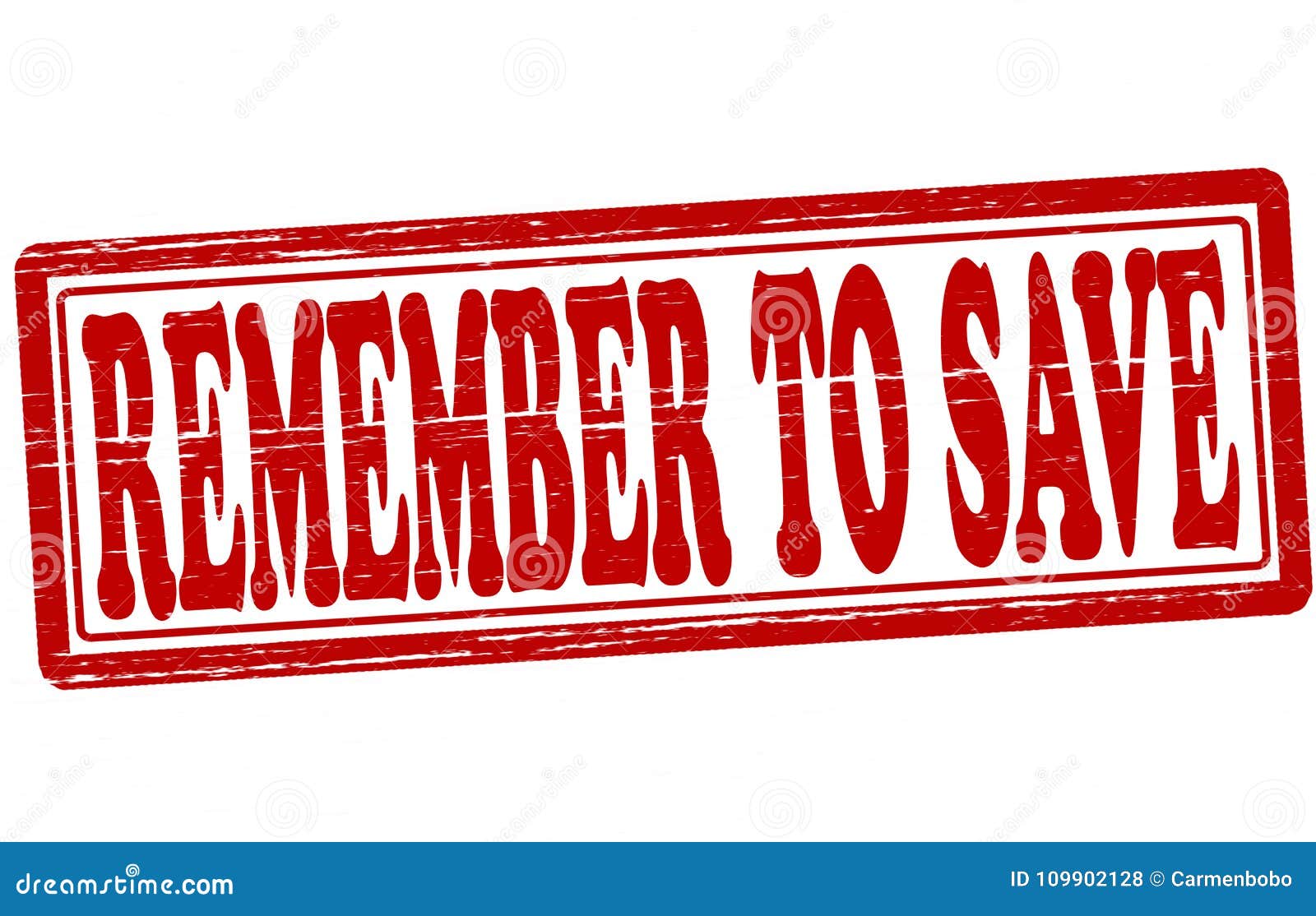 Remember to save stock illustration. Illustration of stamp - 109902128
