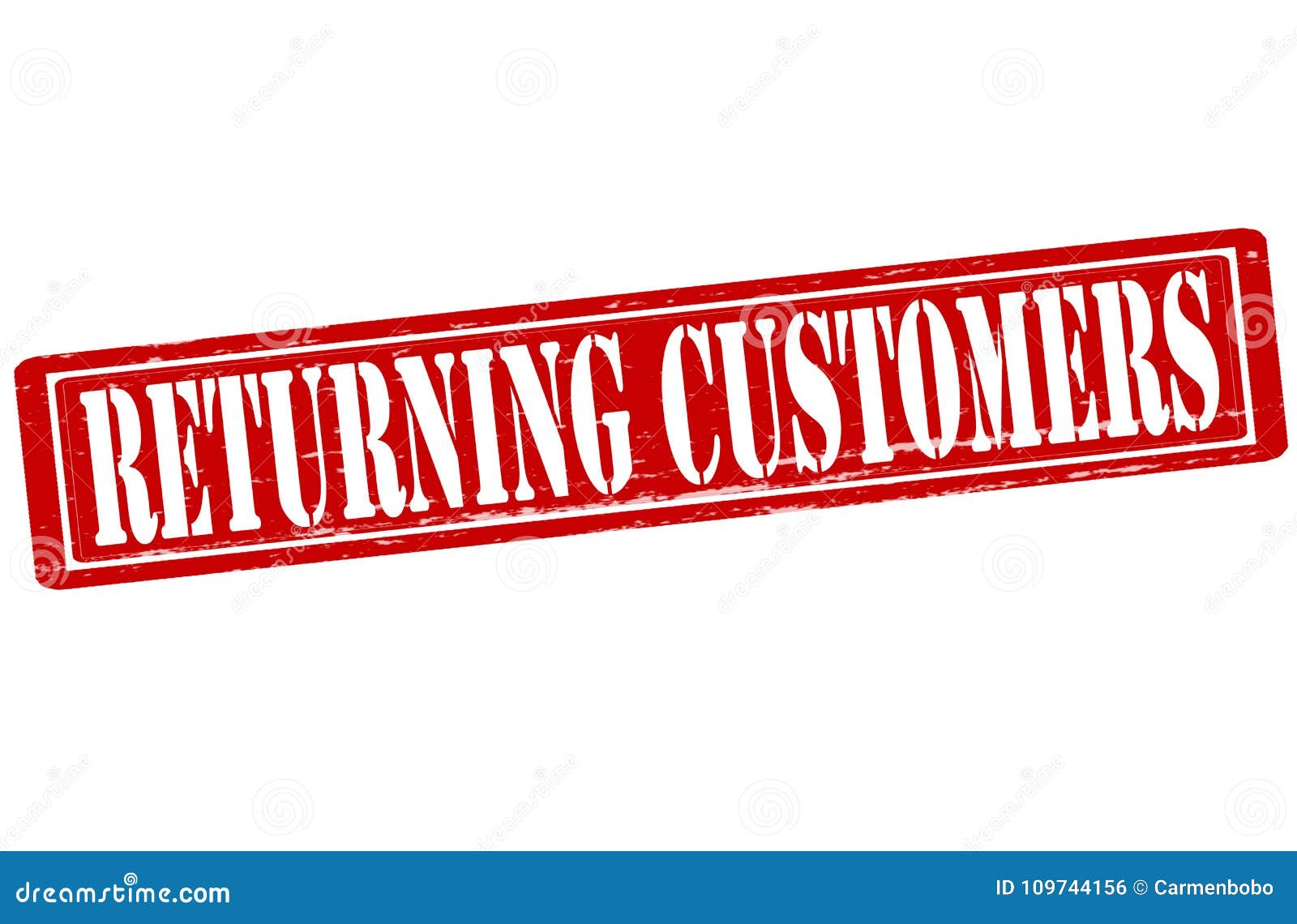 Returning customers stock illustration. Illustration of sign - 109744156