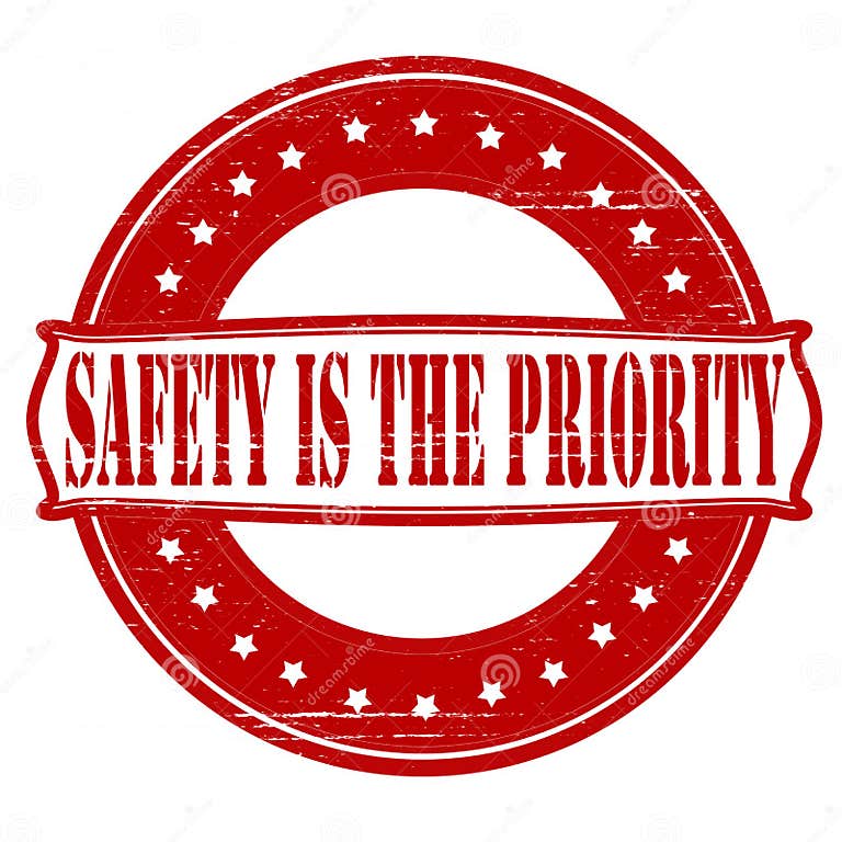Safety is the priority stock illustration. Illustration of precedence ...