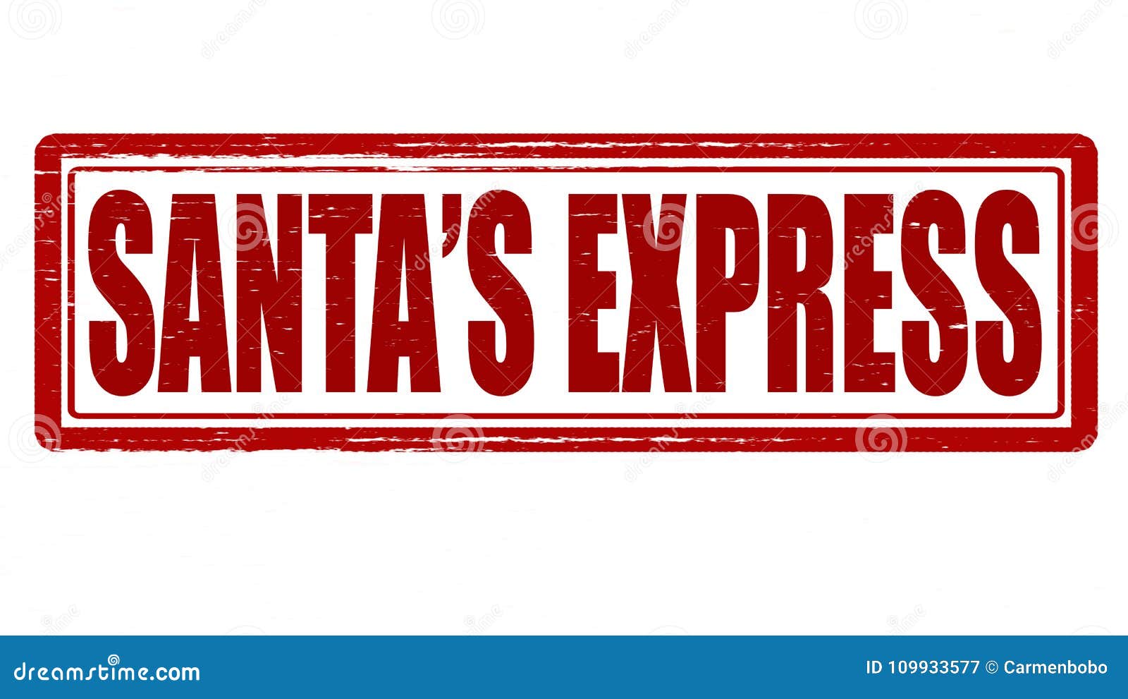 Santa express stock illustration. Illustration of rubber - 109933577