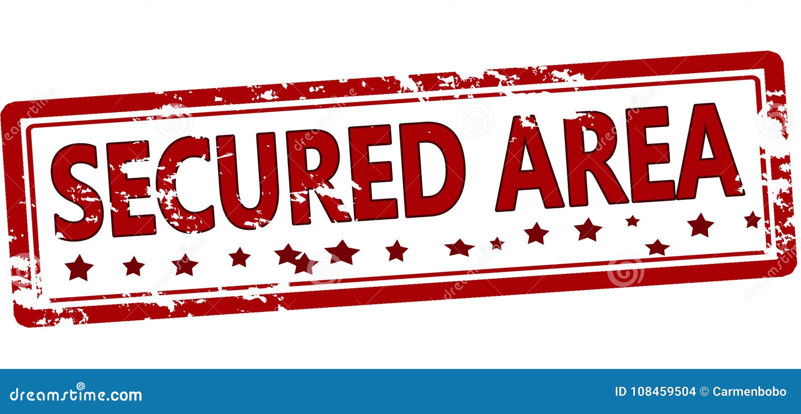 Secured area stock illustration. Illustration of sign - 108459504