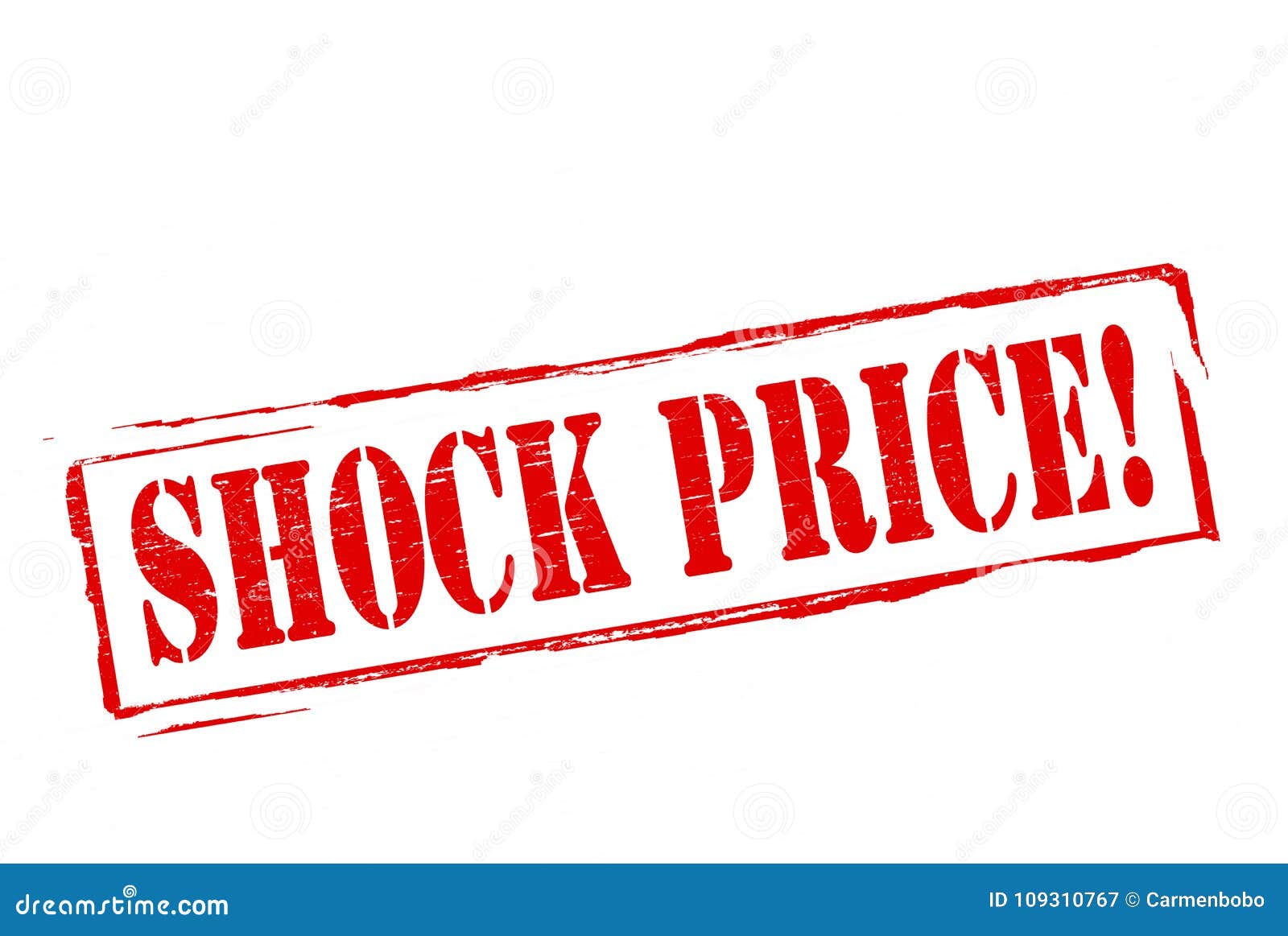 Shock price stock illustration. Illustration of symbol - 109310767