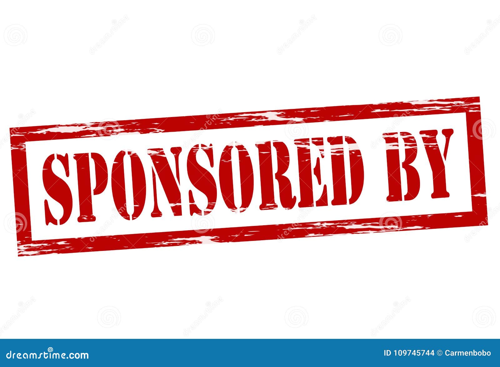 Sponsored by stock illustration. Illustration of stamp - 109745744