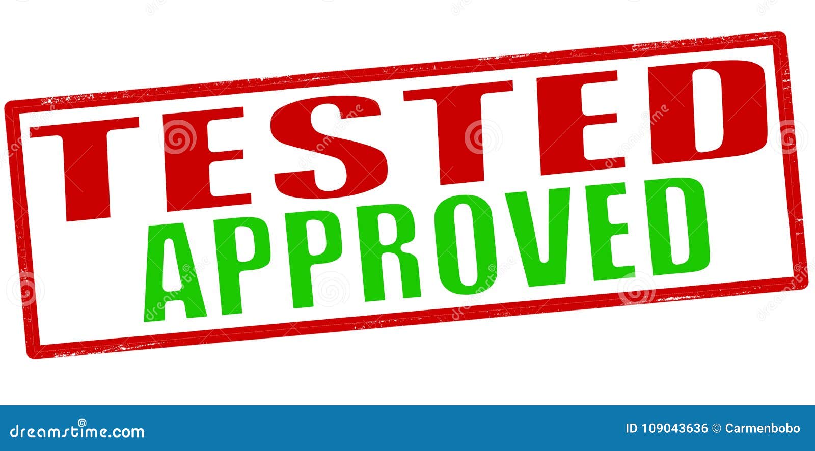 Tested approved stock illustration. Illustration of approved - 109043636