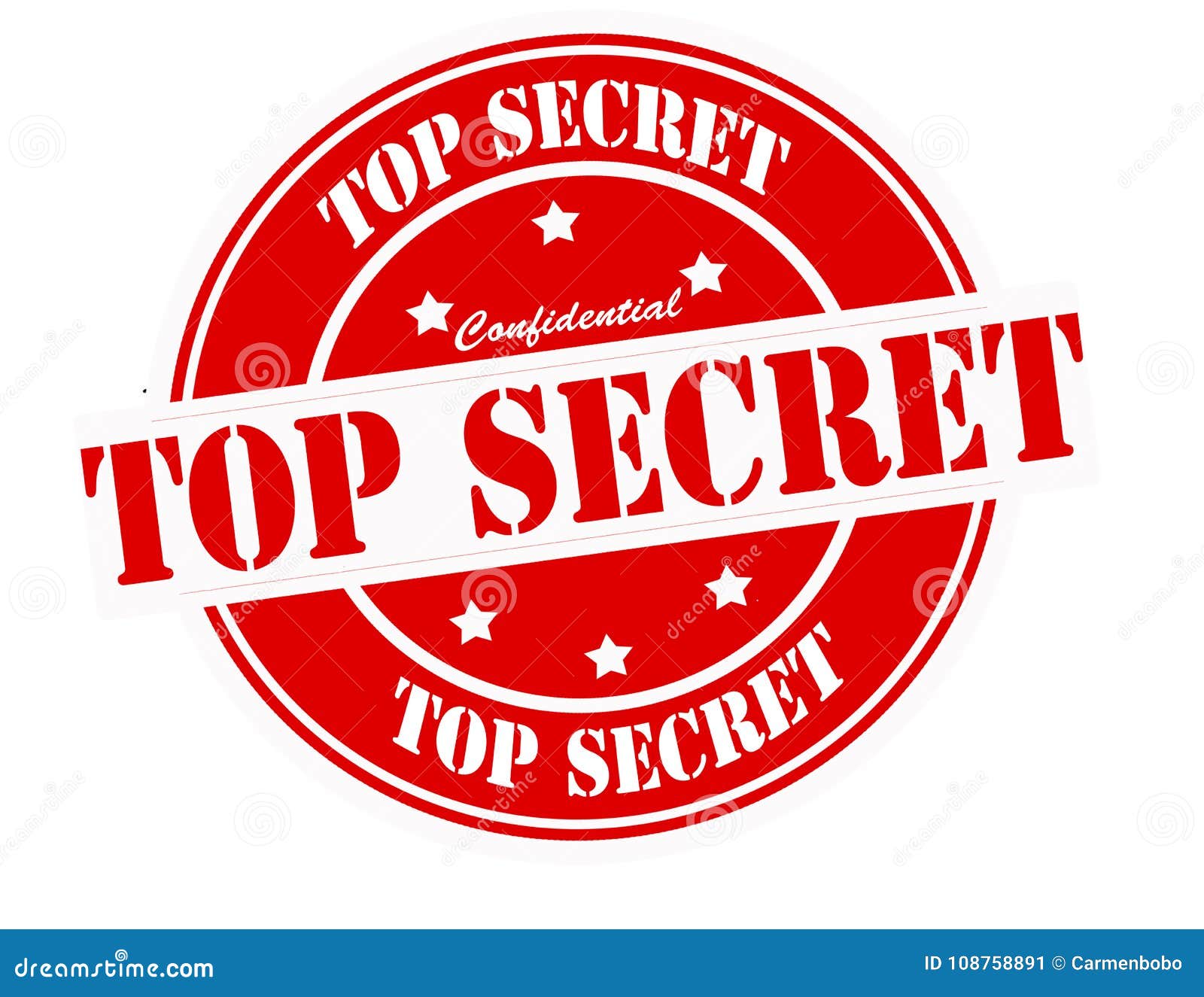 Top secret stock illustration. Illustration of rectangular - 108758891