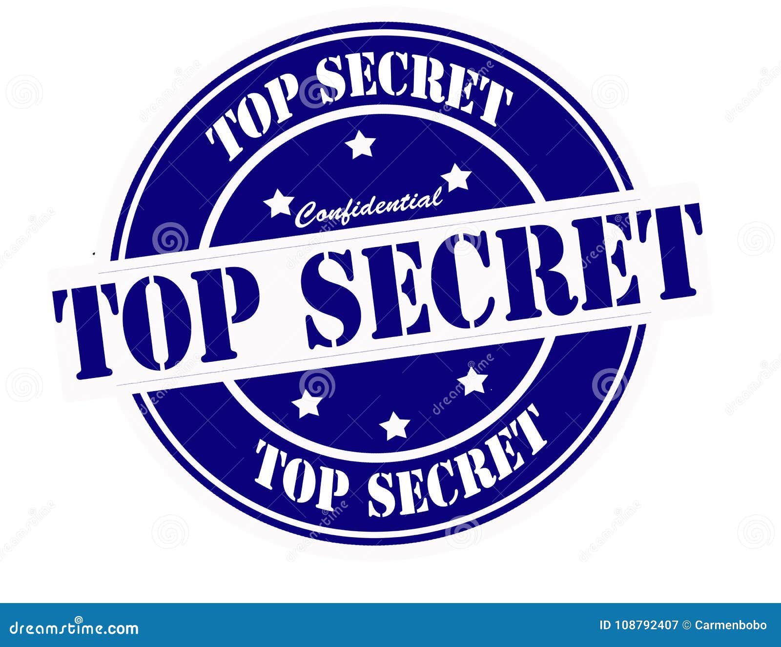 Top secret stock illustration. Illustration of unlisted - 108792407