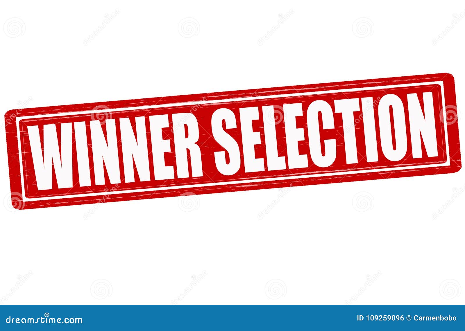 Winner selection stock illustration. Illustration of rubber - 109259096