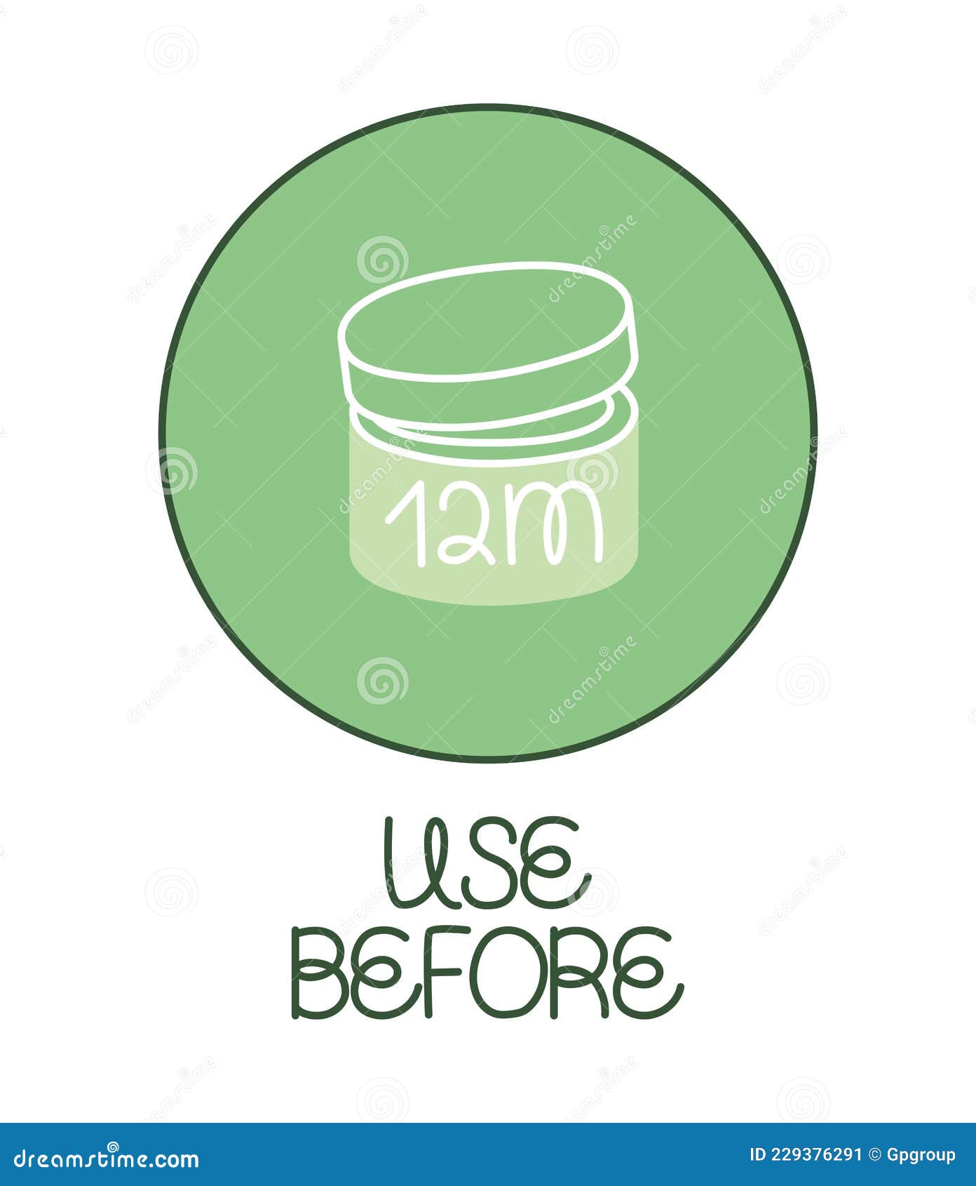 Stamp of use before stock vector. Illustration of sign - 229376291