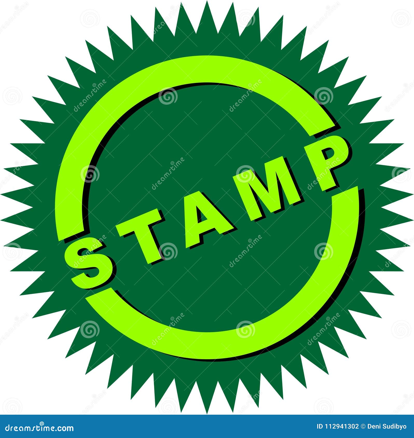 Stamp Star Logo stock illustration. Illustration of stamp - 112941302