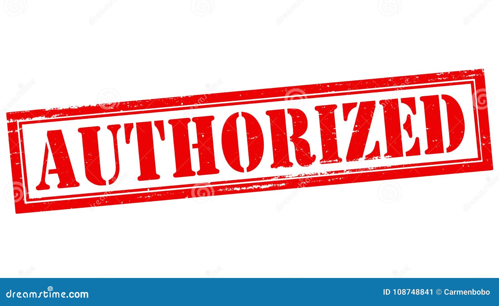 Authorized stock illustration. Illustration of authoritative - 108748841