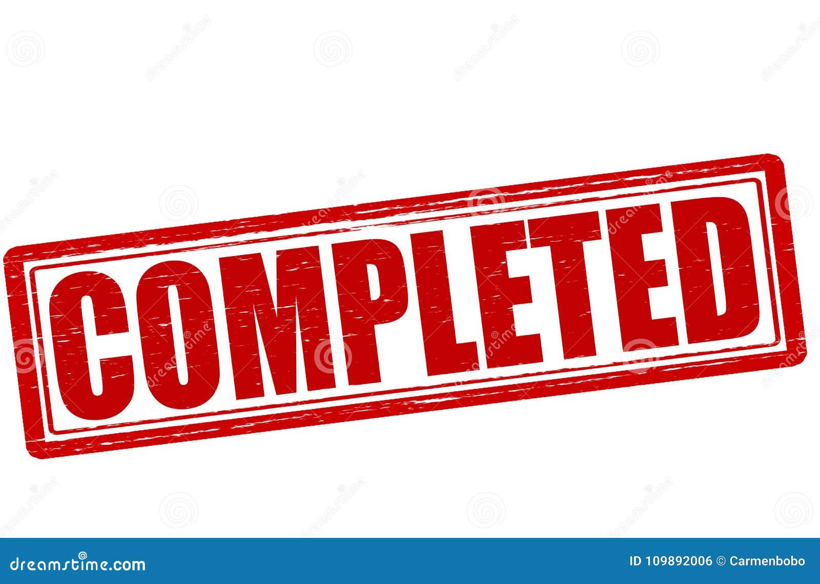 Completed stock illustration. Illustration of sign, concept - 109892006