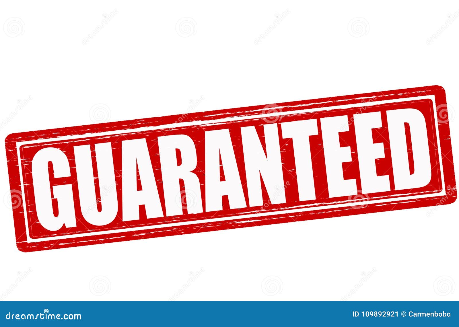 Guaranteed stock illustration. Illustration of stamp - 109892921