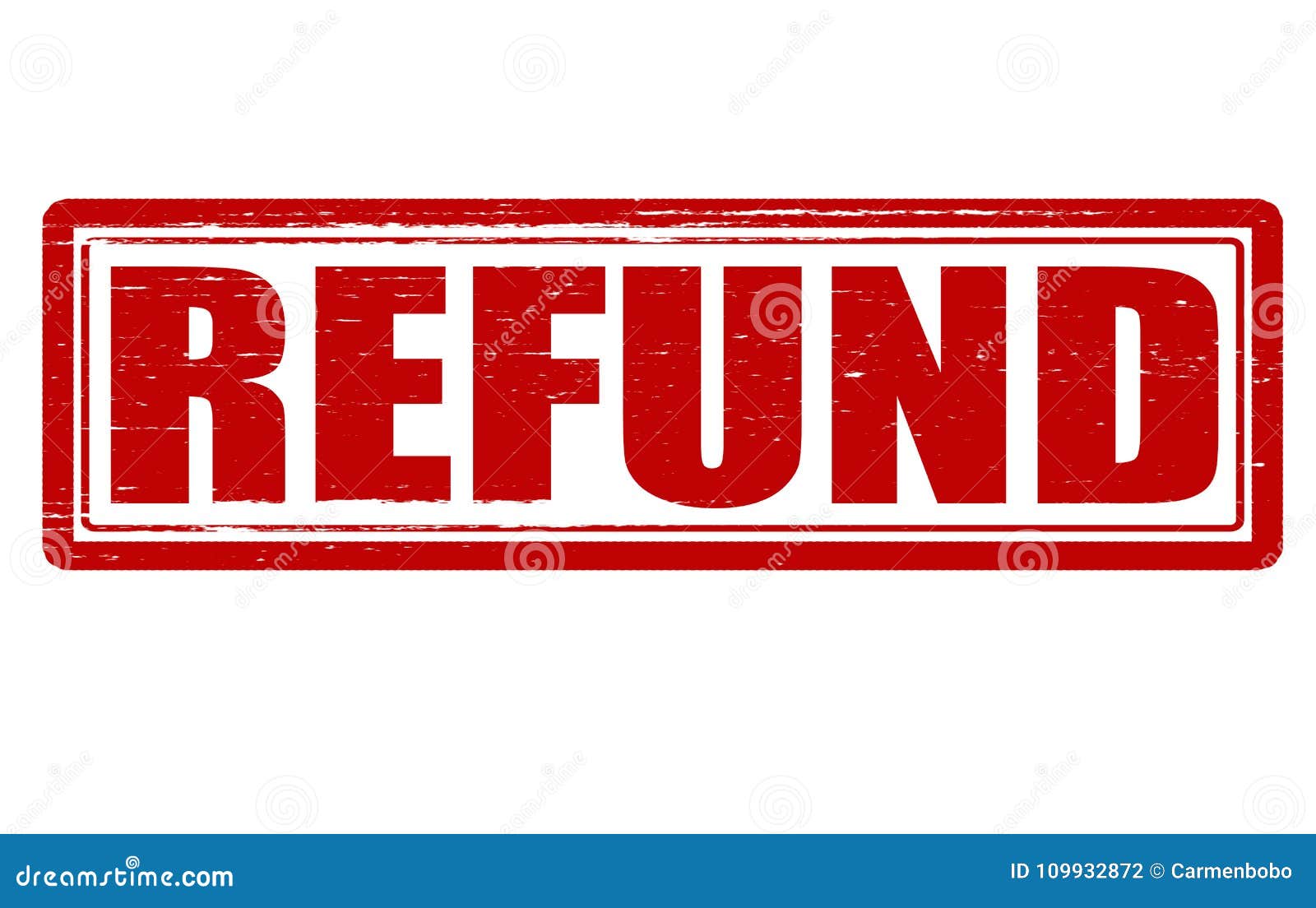 Refund stock illustration. Illustration of concept, sign - 109932872