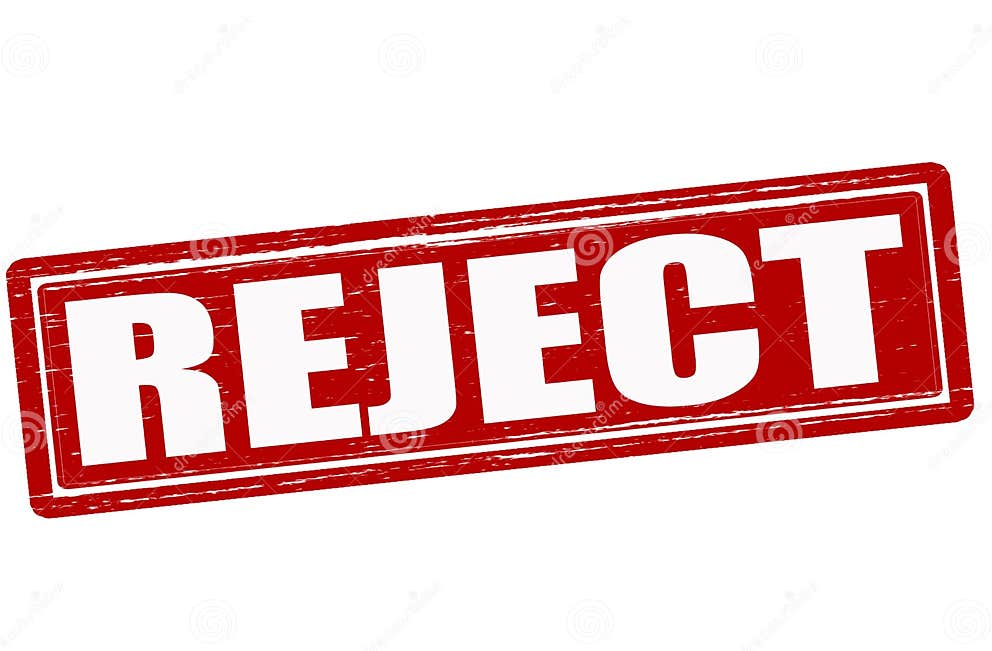 Reject stock illustration. Illustration of rubber, sign - 109818381