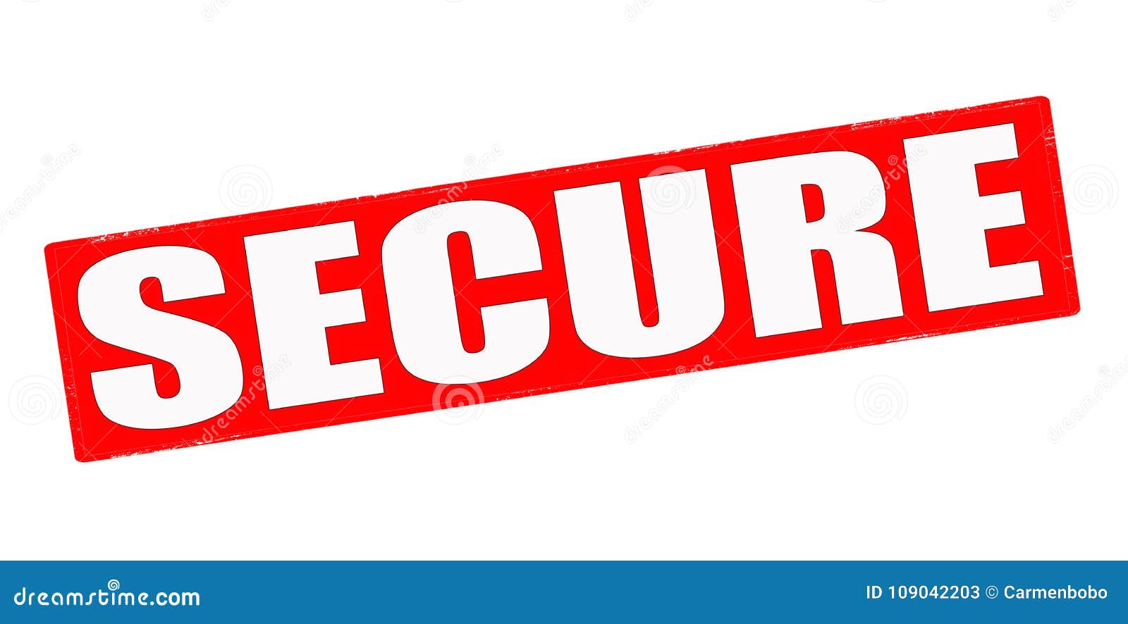 Secure stock illustration. Illustration of concept, word - 109042203