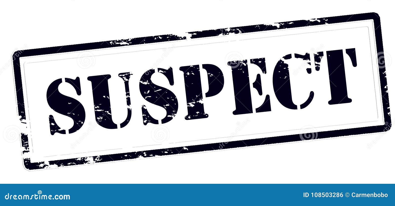 Suspect stock illustration. Illustration of word, stamp - 108503286
