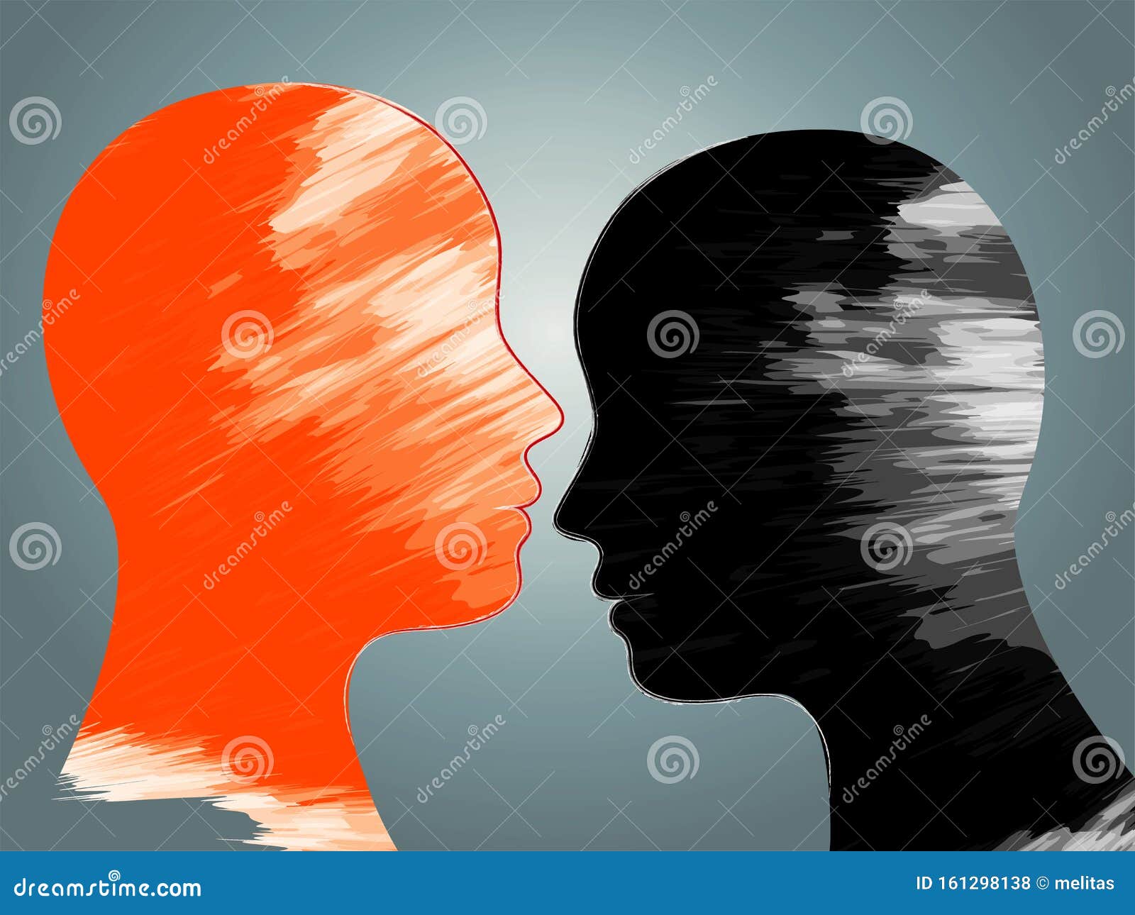 Bipolar Disorder Mind Mental. Double Face. Mental Disease. Metaphor ...