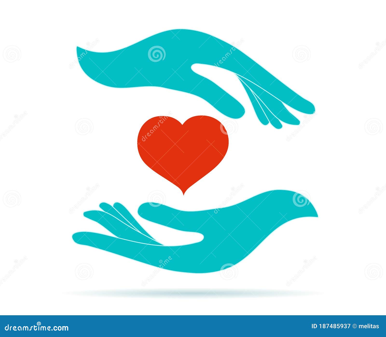 Volunteer Donation or Solidarity Charity Concept. Symbol Hand Giving ...