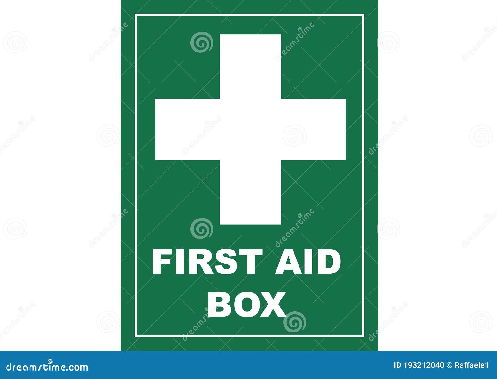 First Aid Box Green Icon Logo Stock Illustration - Illustration of ...