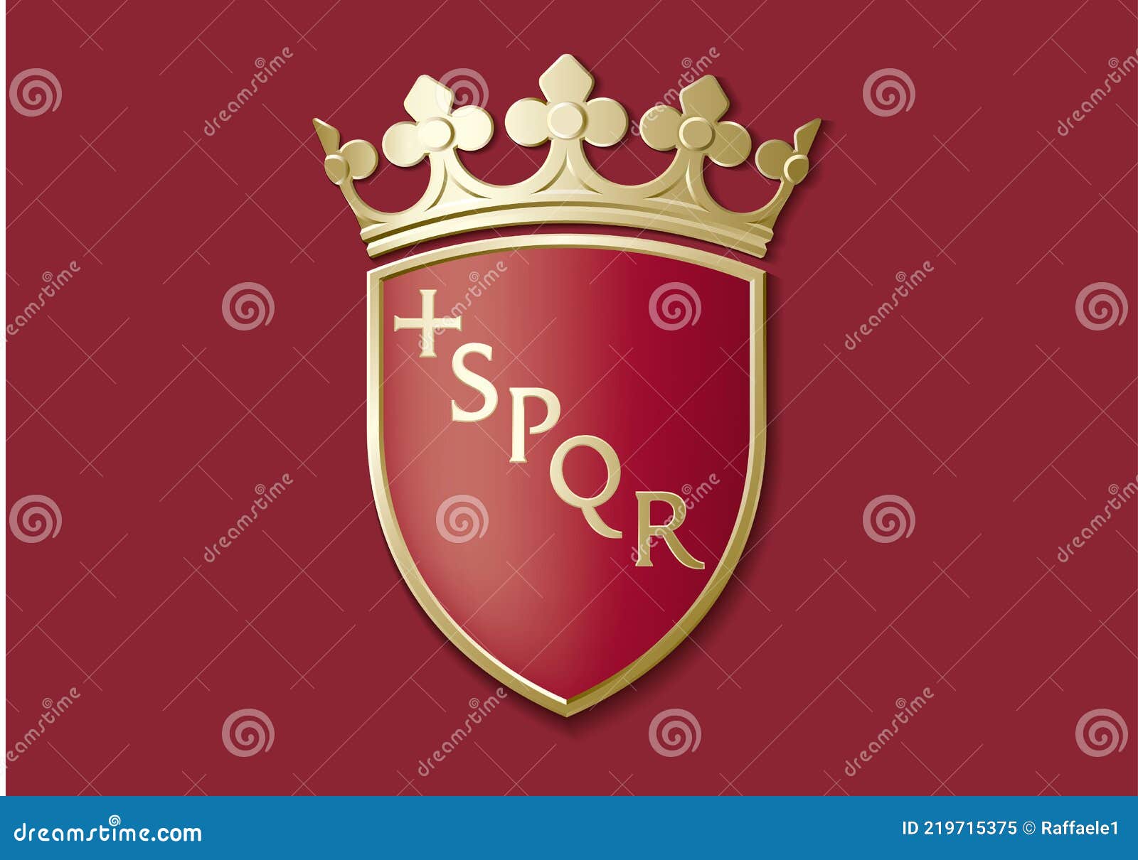 Logo of the City of Rome stock illustration. Illustration of ...