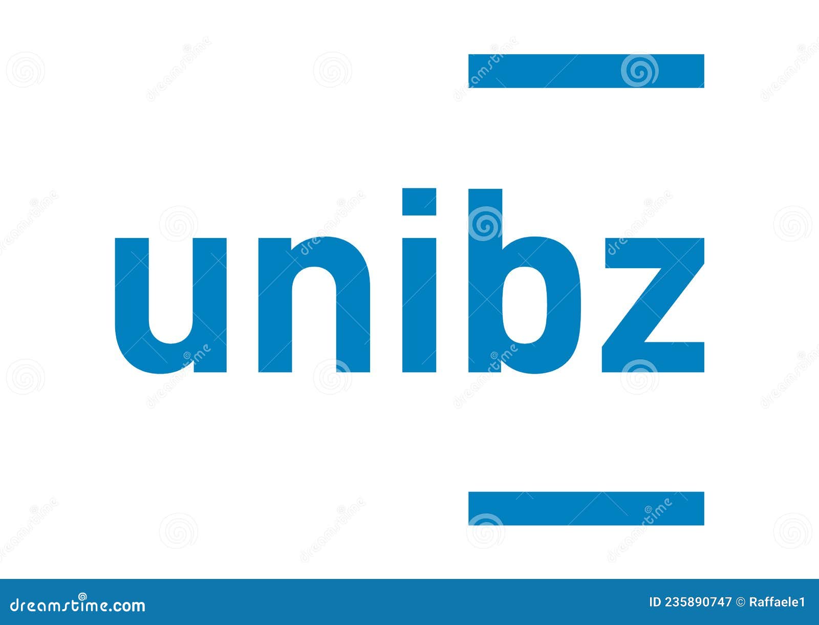 Logo of the University of Bolzano Unibz Stock Illustration ...