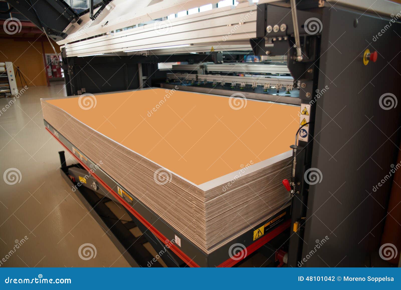 Stampa Di Digitahi - Stampante Larga Di Formato Fotografia Stock ...