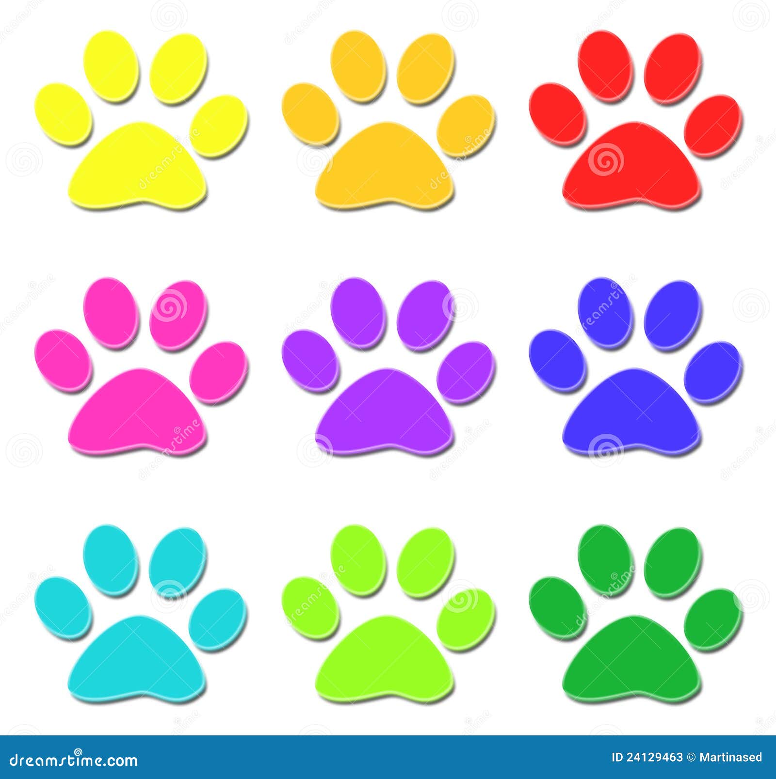 Stampa lucida della zampa illustrazione di stock. Illustrazione di arte ...