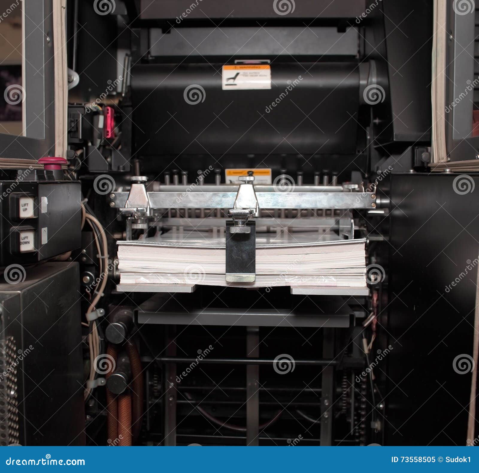 Stampatrice Della Carta in Offset Immagine Stock - Immagine di pianta ...