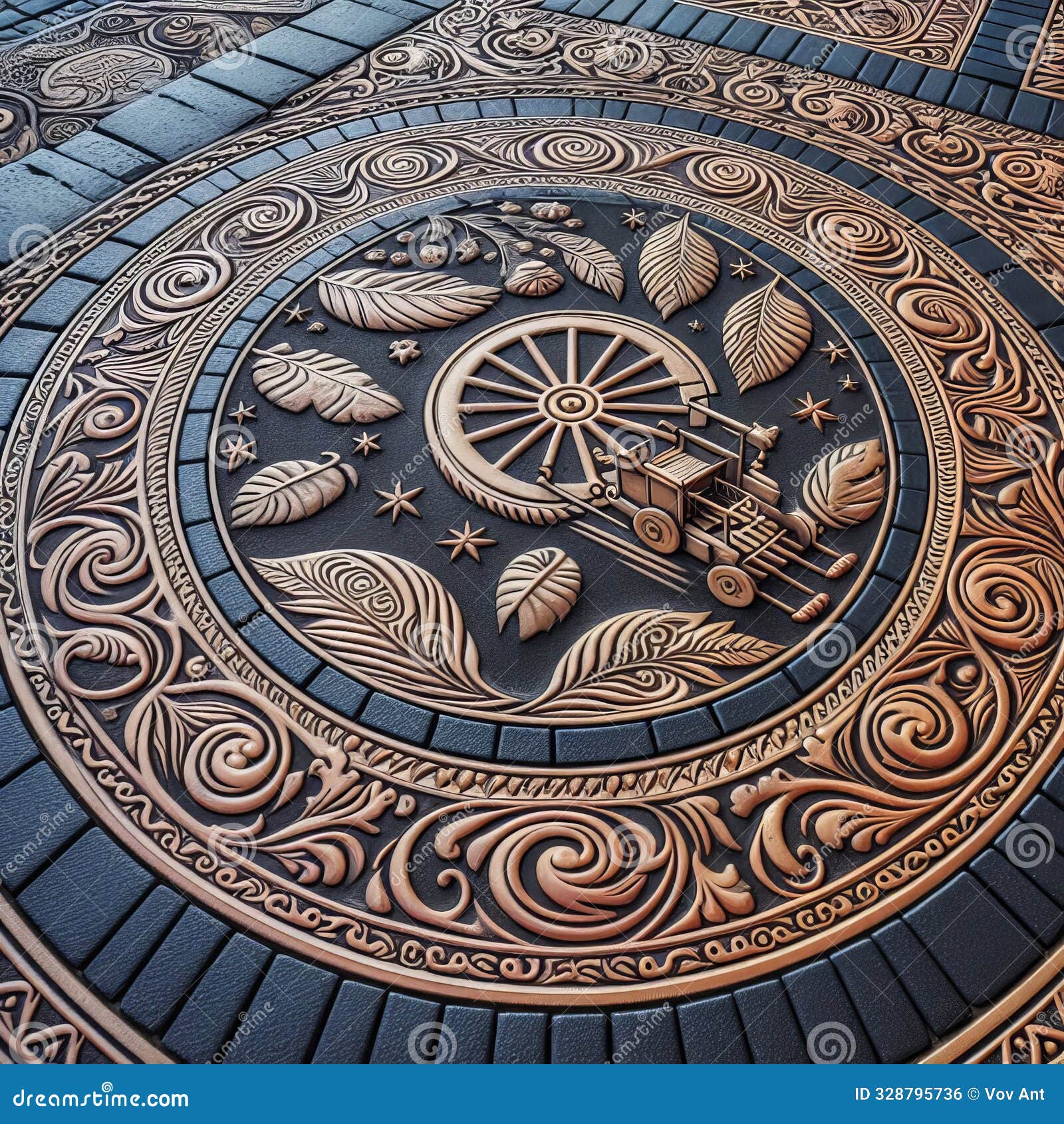 324 11 Stamped Asphalt a Decorative Surface with Patterns or Es Stock ...