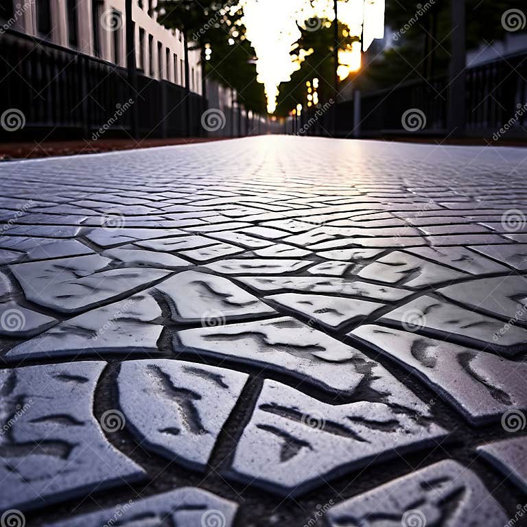 Stamped Asphalt a Decorative Surface with Patterns or Designsst Stock ...