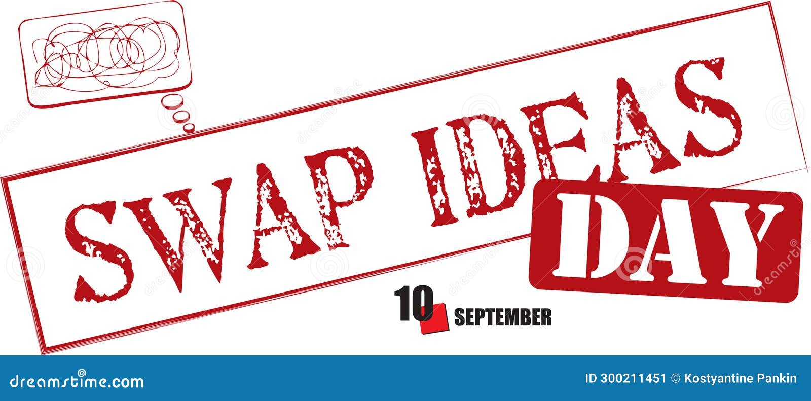 Stamped Text Swap Ideas Day Stock Illustration - Illustration of ...