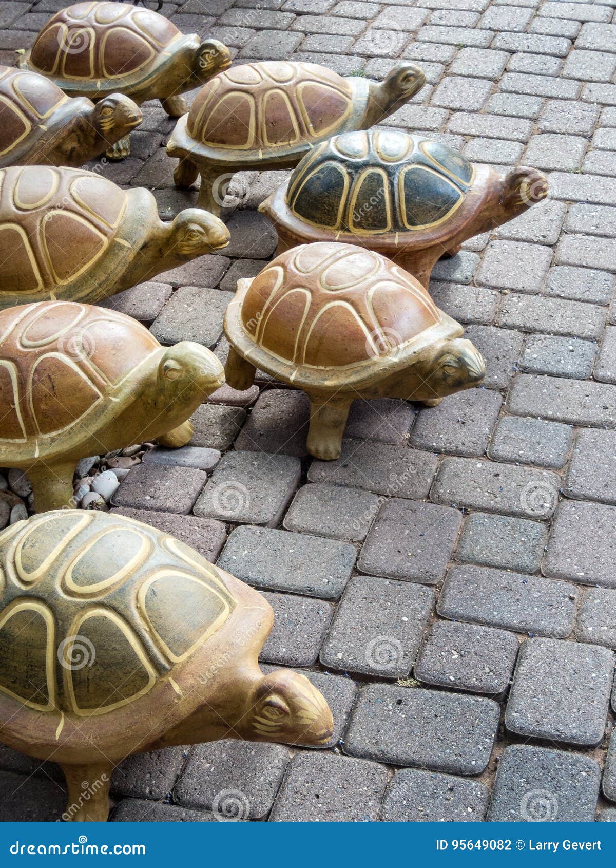Stampeding turtles stock photo. Image of decoration, green - 95649082