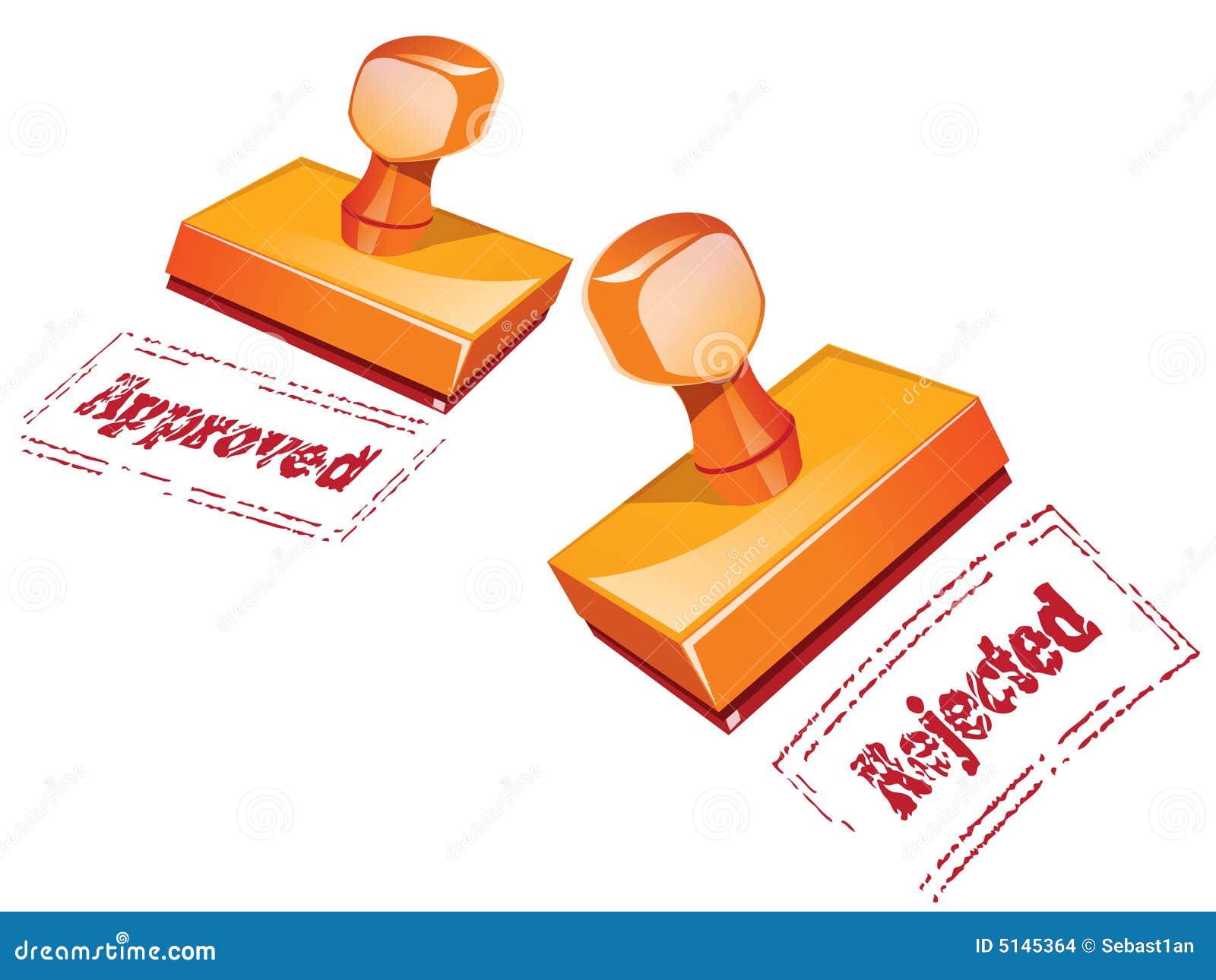 Stamper vector stock vector. Illustration of accept, certified - 5145364