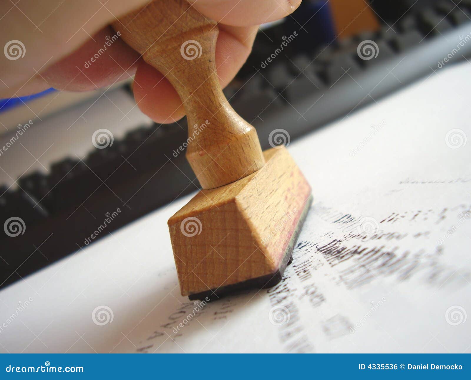 Stamping... stock photo. Image of bureau, officer, bore - 4335536