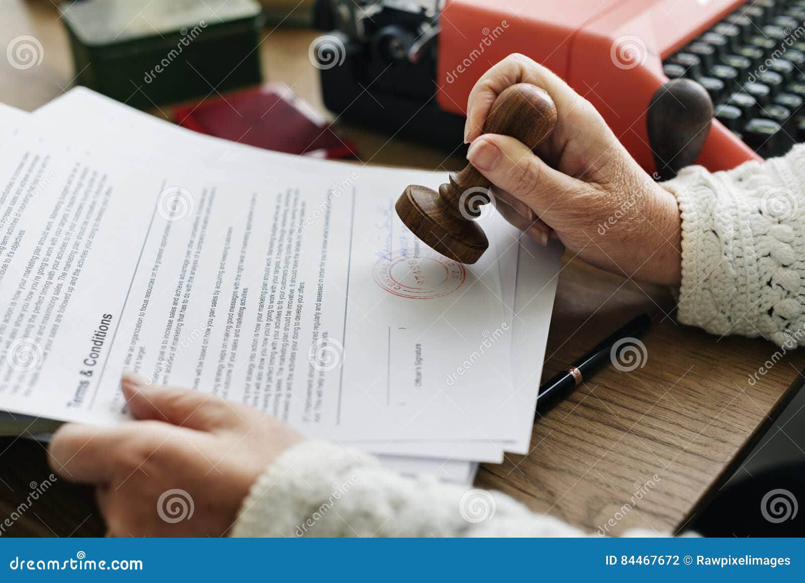 Stamping Application Form Documents Concept Stock Photo - Image of ...