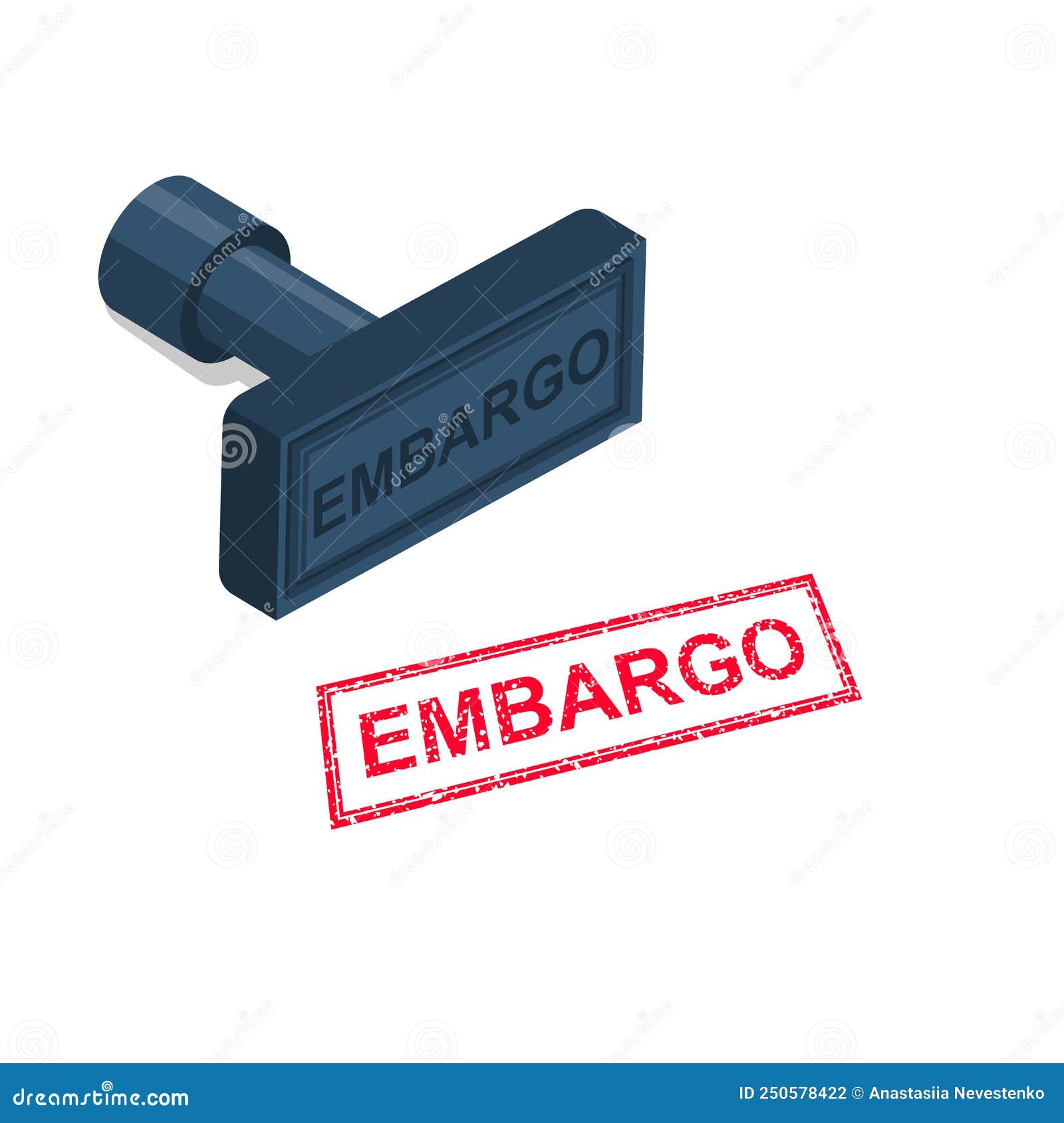 Embargo Concept, Cargo Container Cartoon Vector | CartoonDealer.com ...