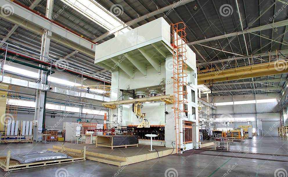 Stamping machine stock image. Image of detail, manufacture - 32361027