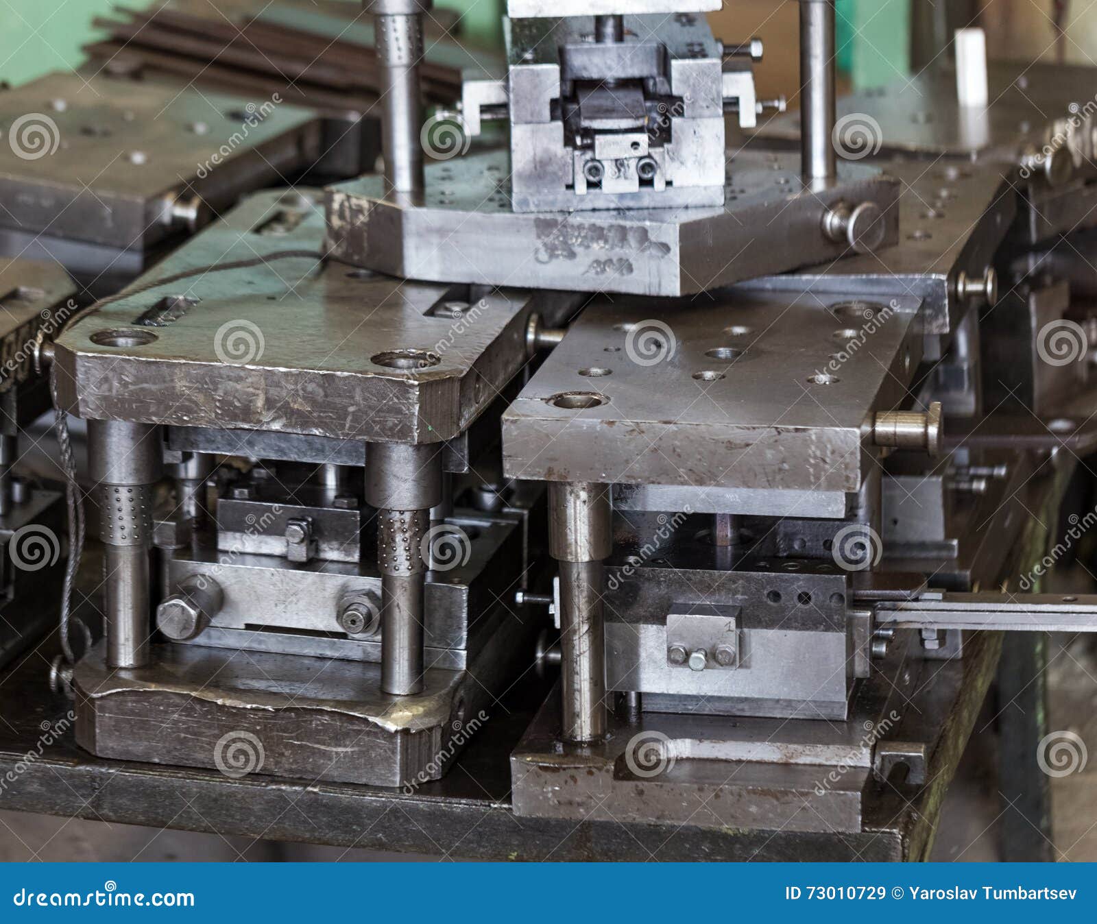 Stamping Tool. for Work on Metal. Heavy Tool at an Engineering P Stock ...