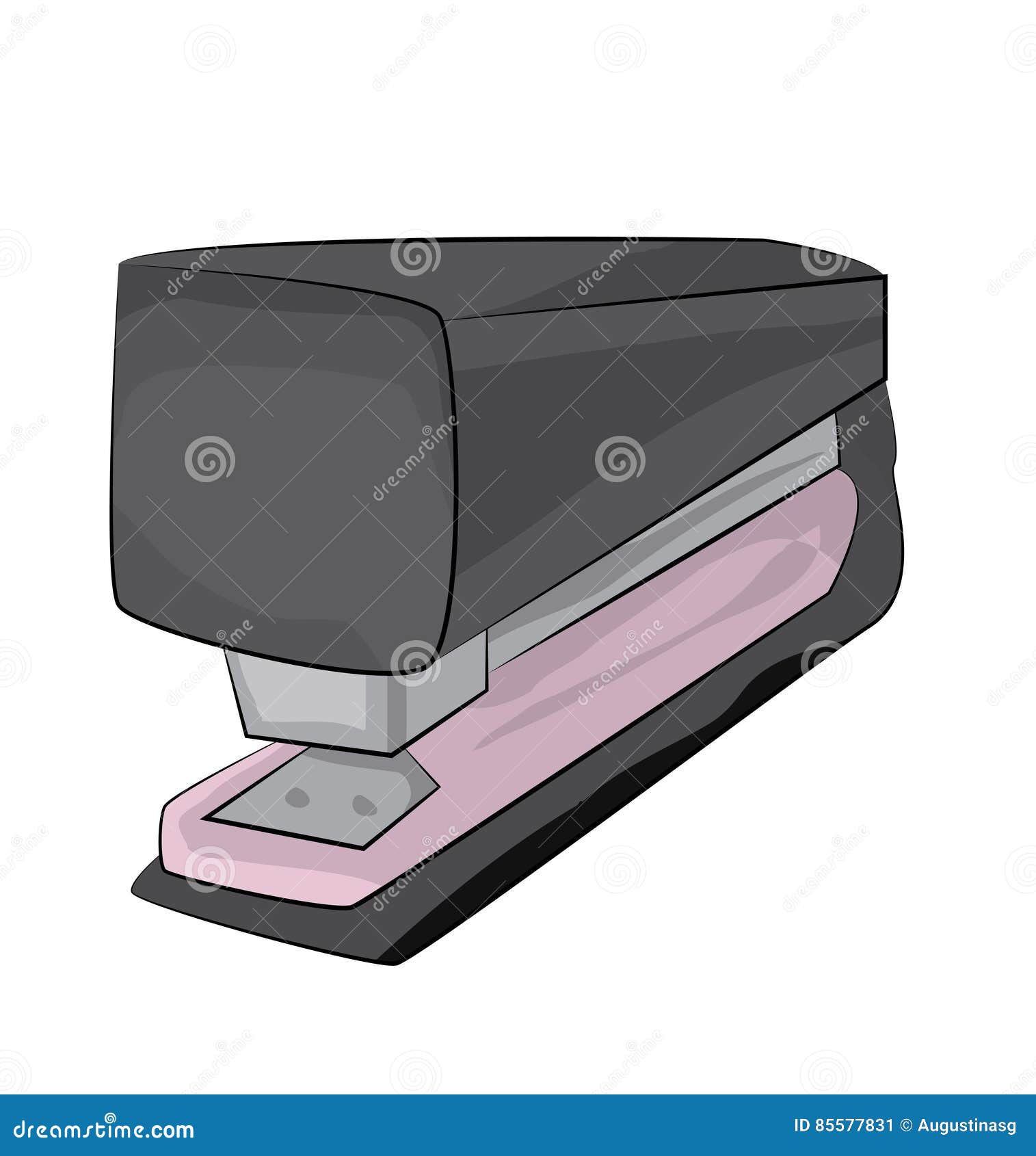 Stampler cartoon stock illustration. Illustration of office - 85577831