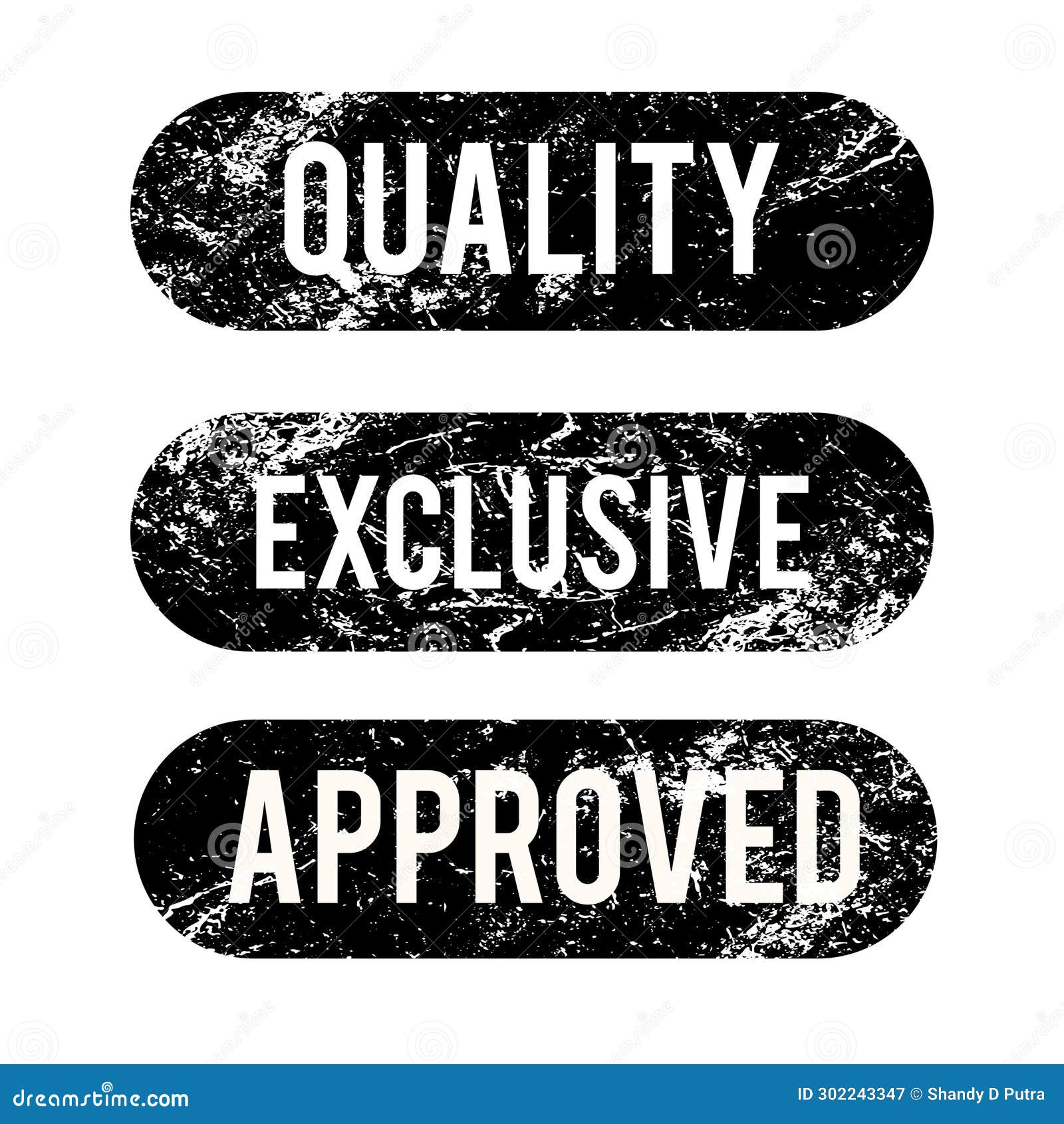 Stamps Approved, Exclusive, Quality Stock Vector - Illustration of ...