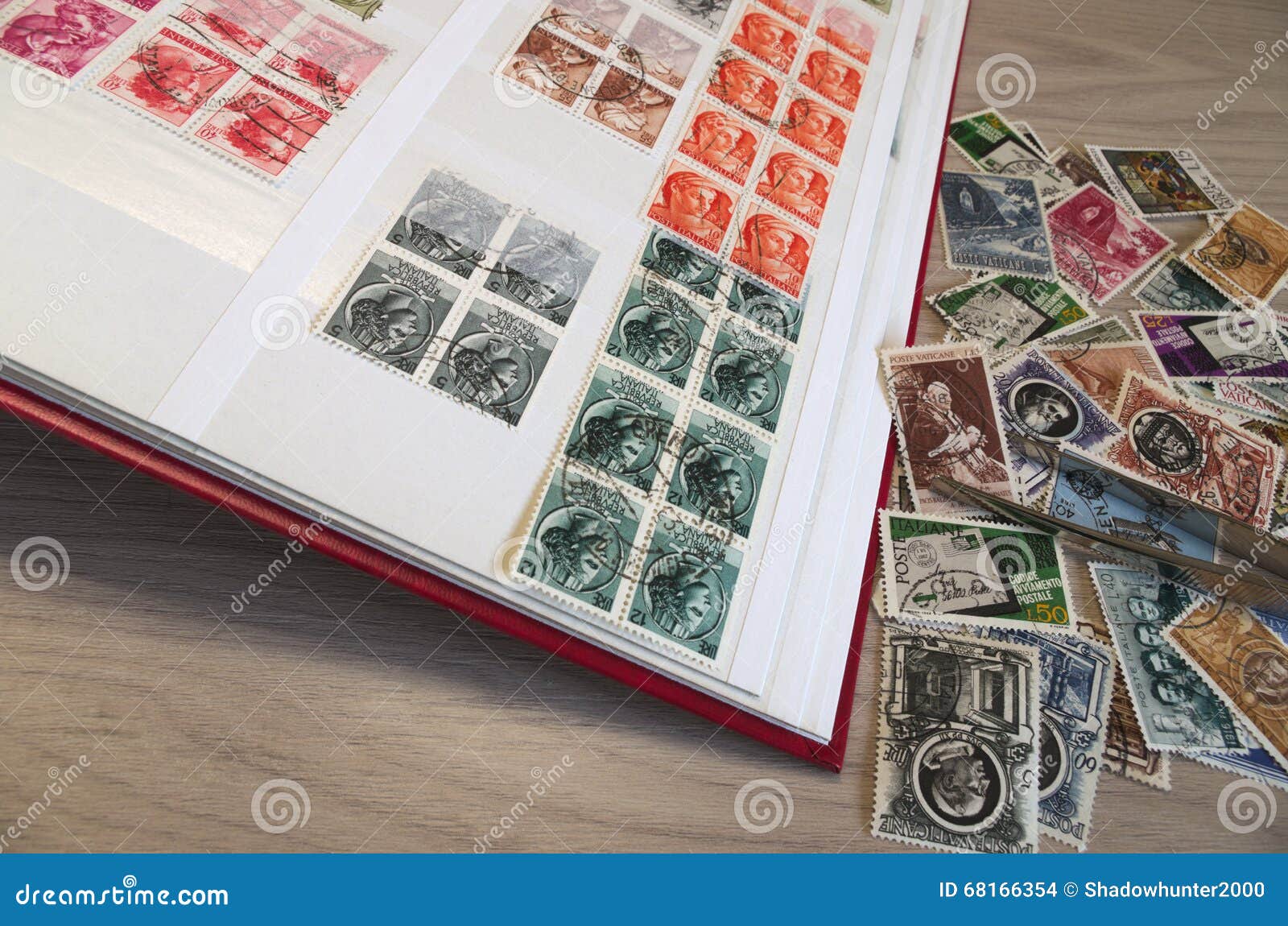 Stamps collection editorial stock image. Image of symbol - 68166354