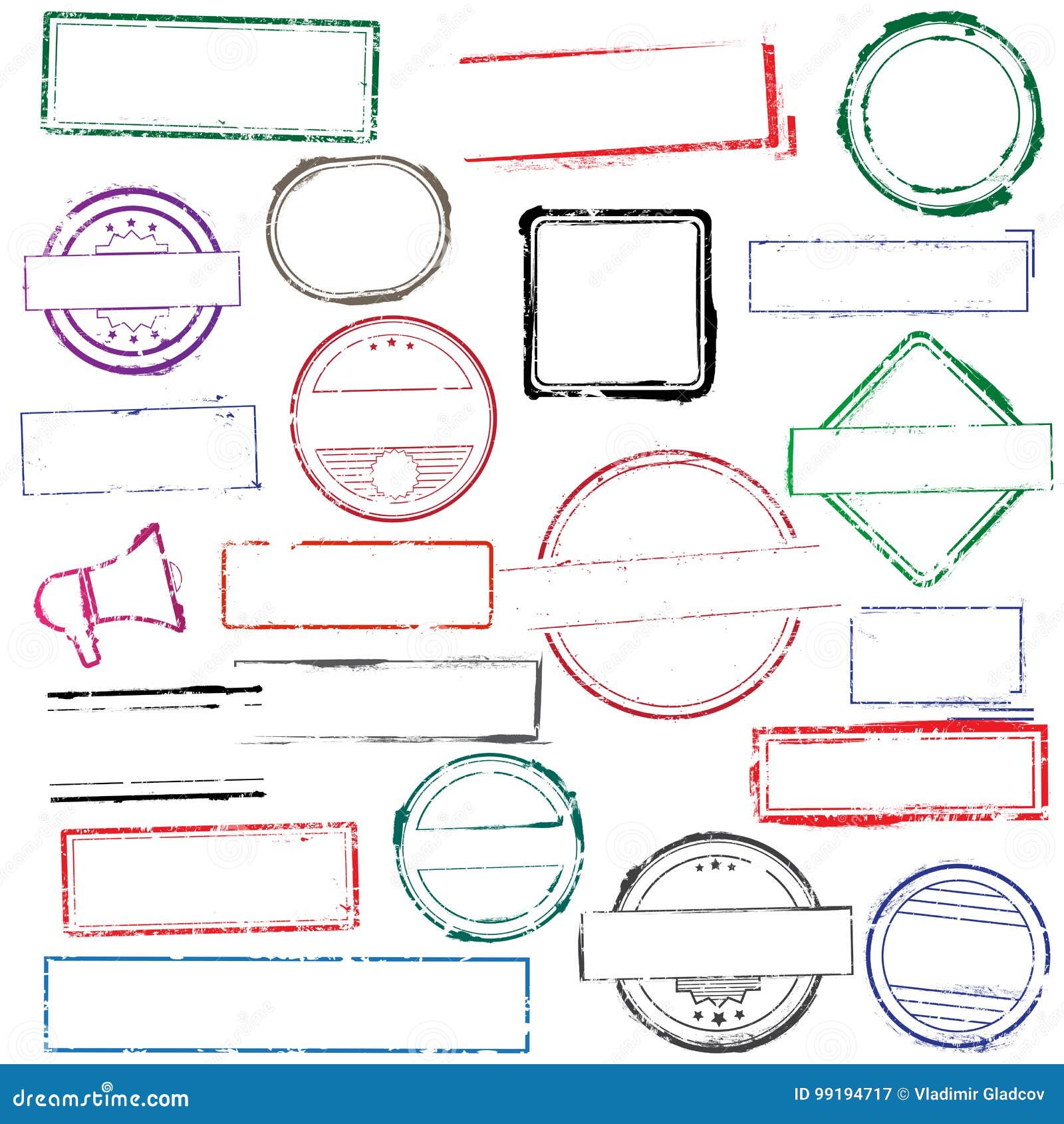 Stamps frames stock vector. Illustration of icon, design - 99194717