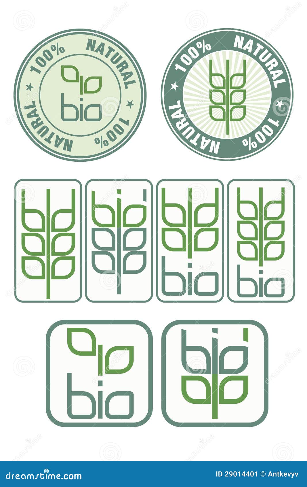Stamps and Icon with Bio Symbol Stock Vector - Illustration of cereal ...